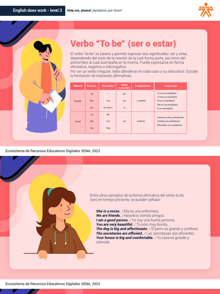 English Does Work - Level 3 Verbo To Be Ser o Estar | PDF