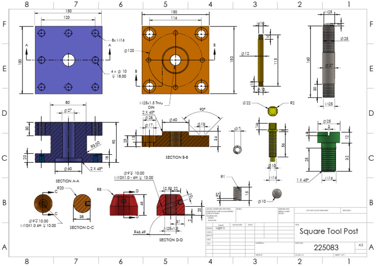 Square Tool Post: Liga S | PDF