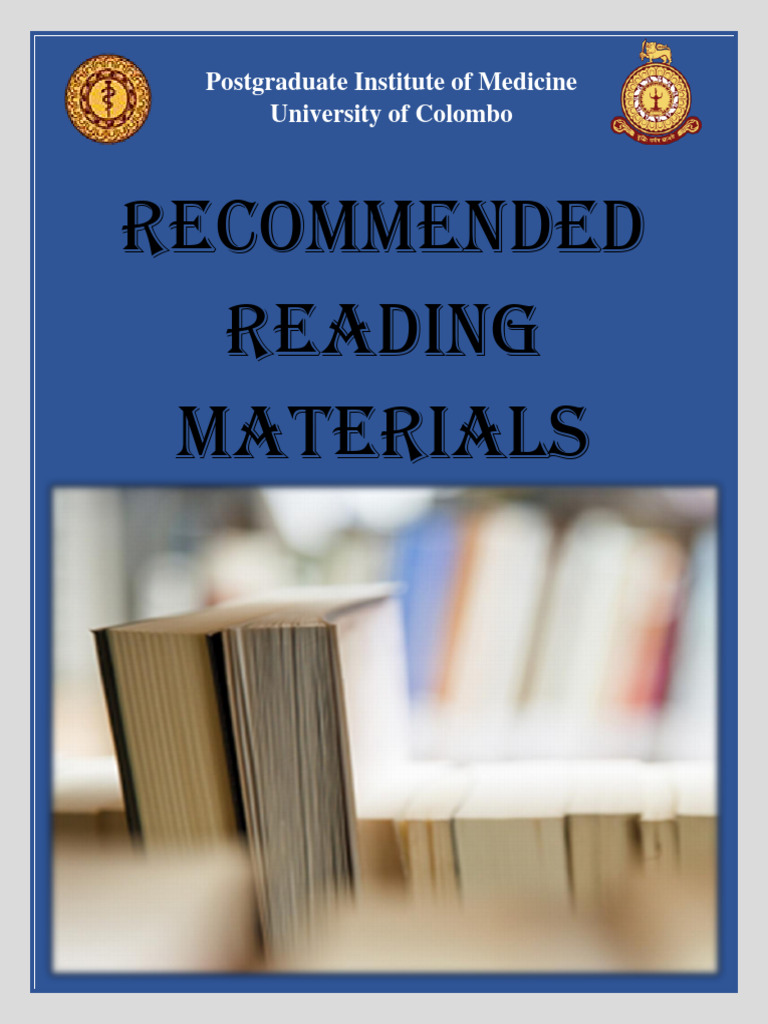 Recommended Reading Meterials | PDF | Doctor Of Medicine | Maternal Death