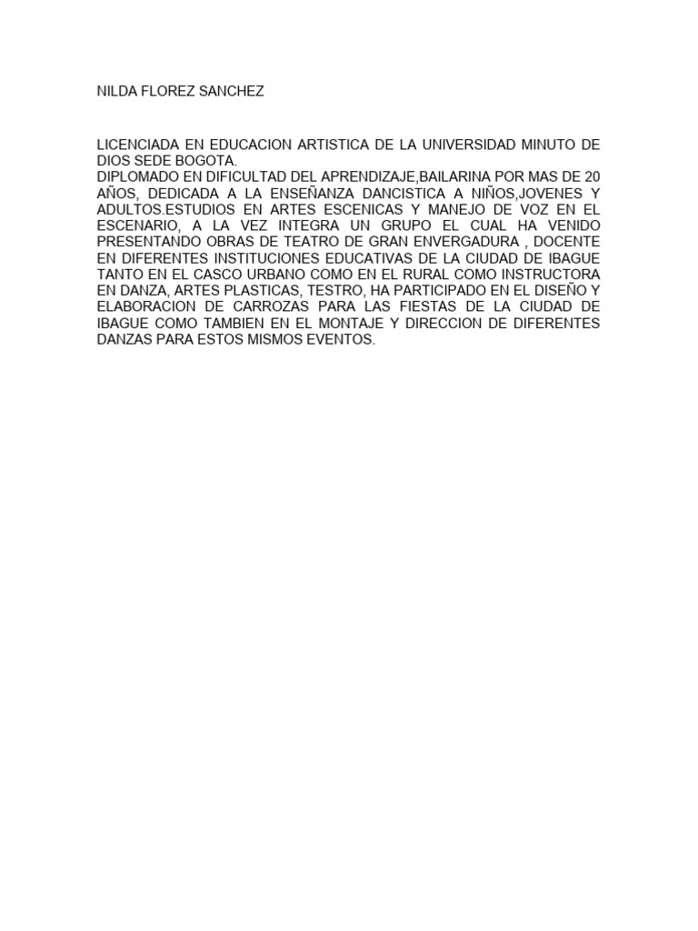 Nilda Florez Sanchez | PDF | Ciencias sociales