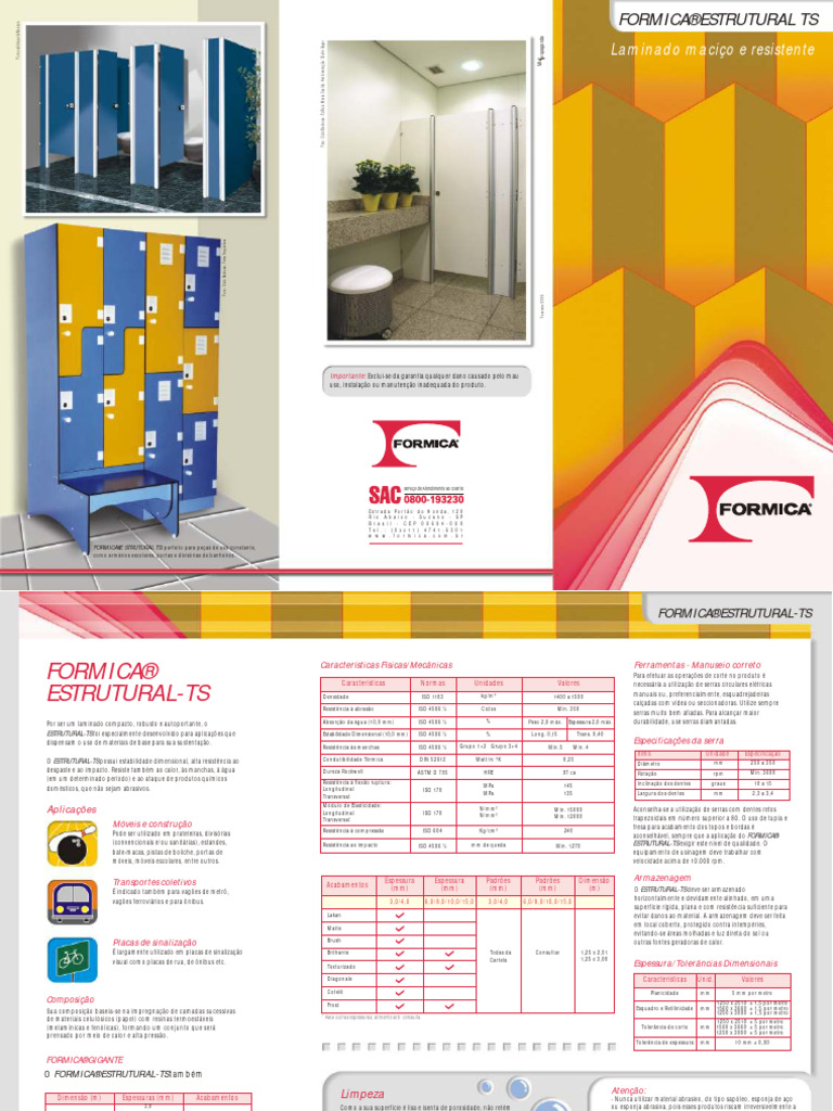 Formica - Estrutural TS | PDF