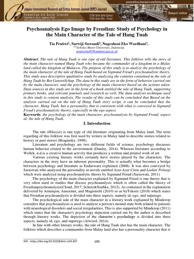 Psychoanalysis Ego Image by Freudian Stu | PDF