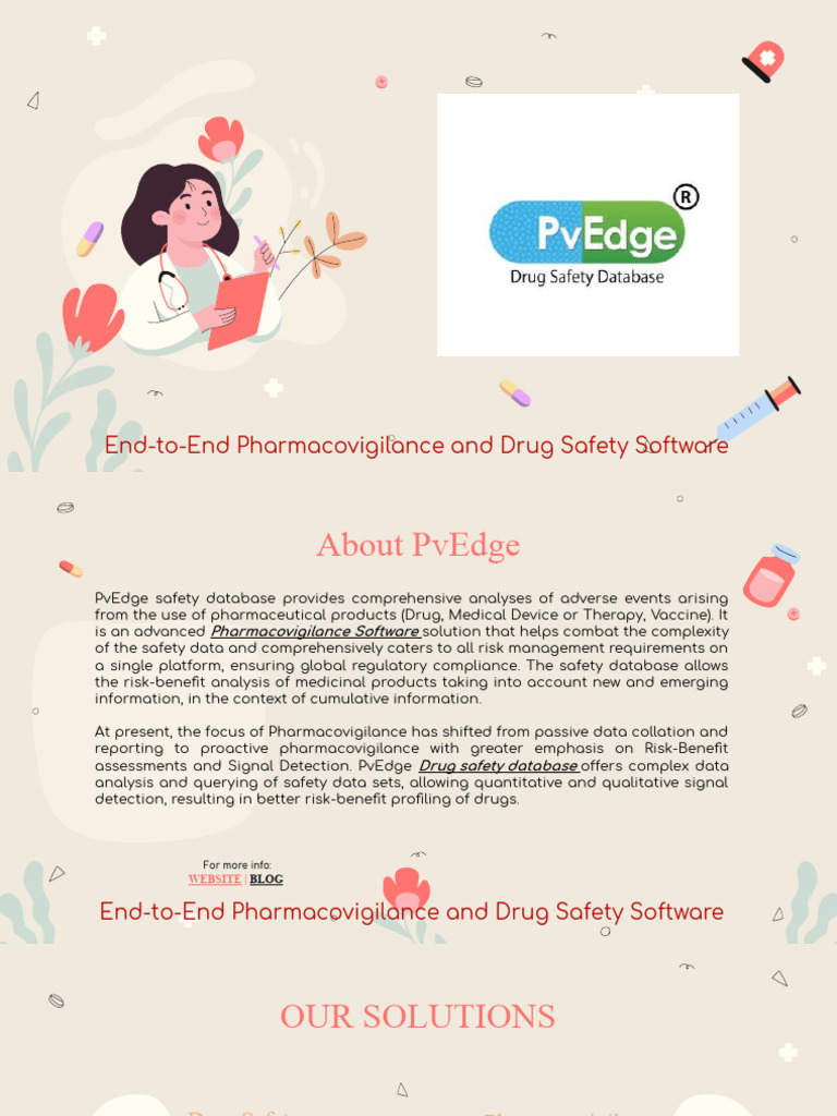 PvEdge - Pharmacovigilance Software and Drug Safety Database | PDF