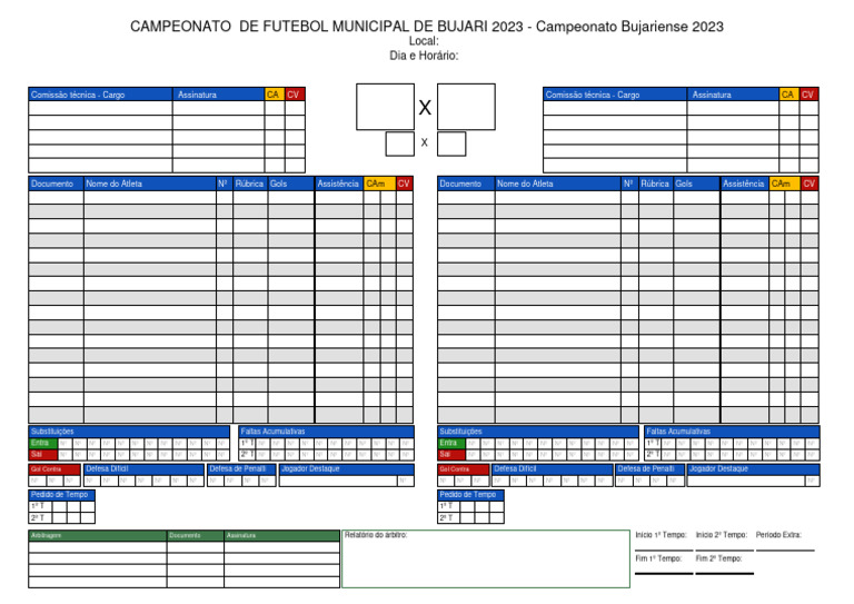 Campeonato Municipal de Bujari 2023 | PDF