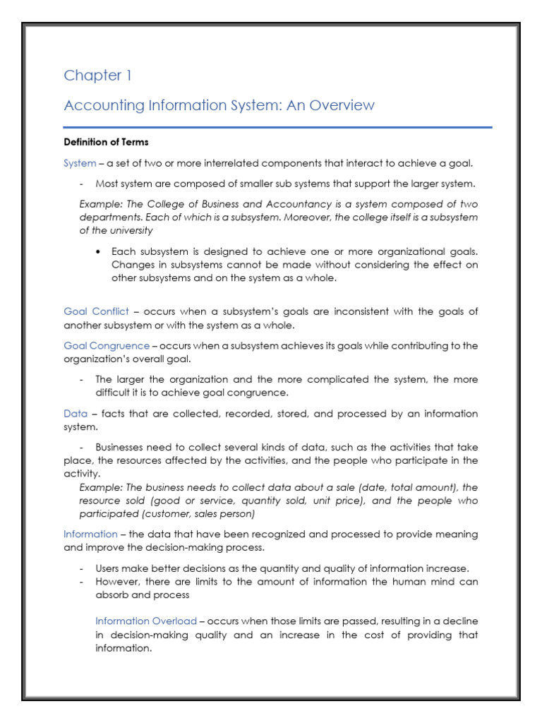 Chapter-1-AIS-Overview-Module | PDF
