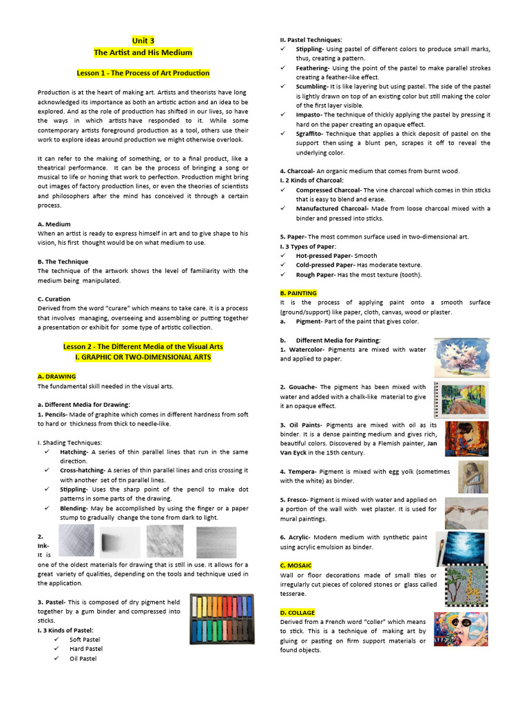 ART APP Unit 3, 4 | PDF | Art