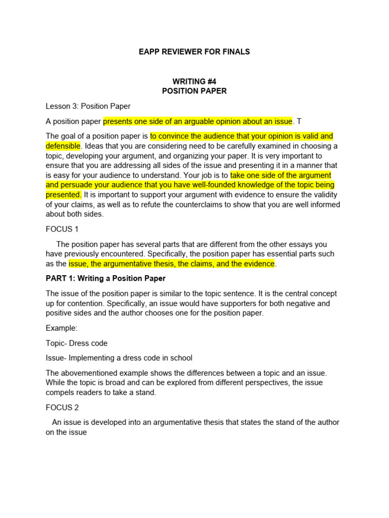 Eapp Reviewer For Finals | PDF | Evidence | Essays