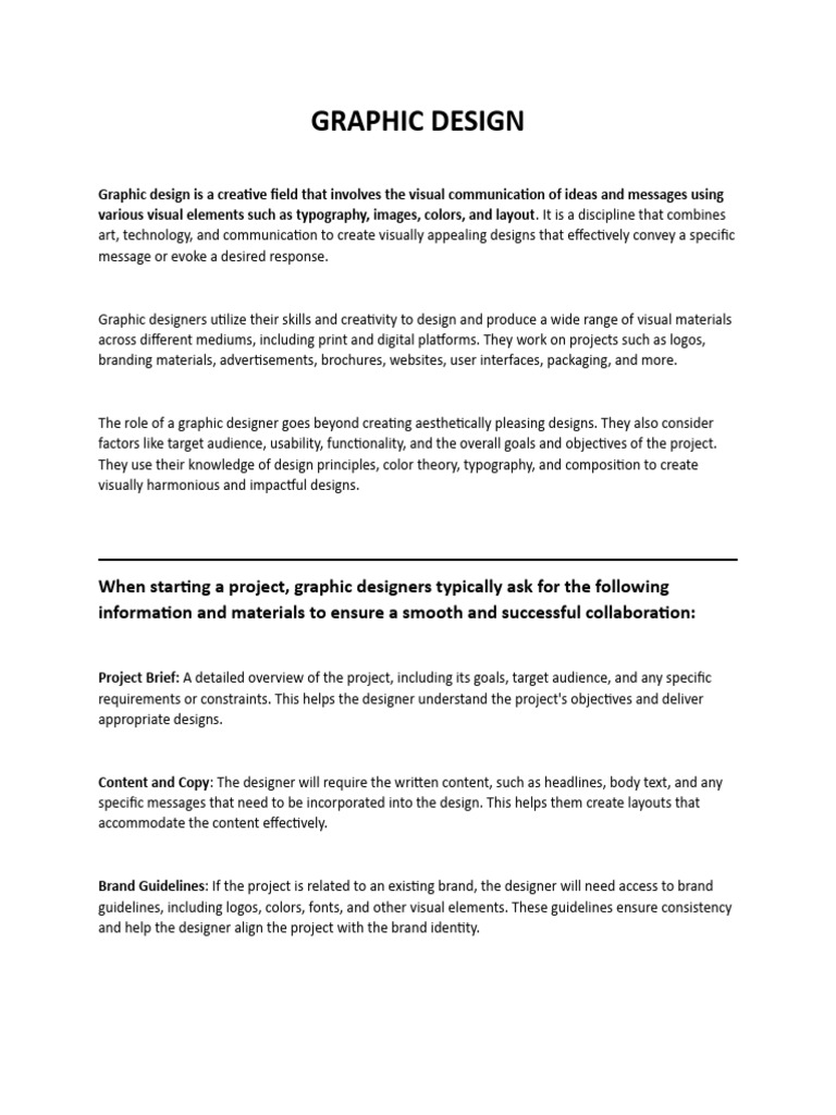 Graphic Design Tools Pdf Graphic Design Brand