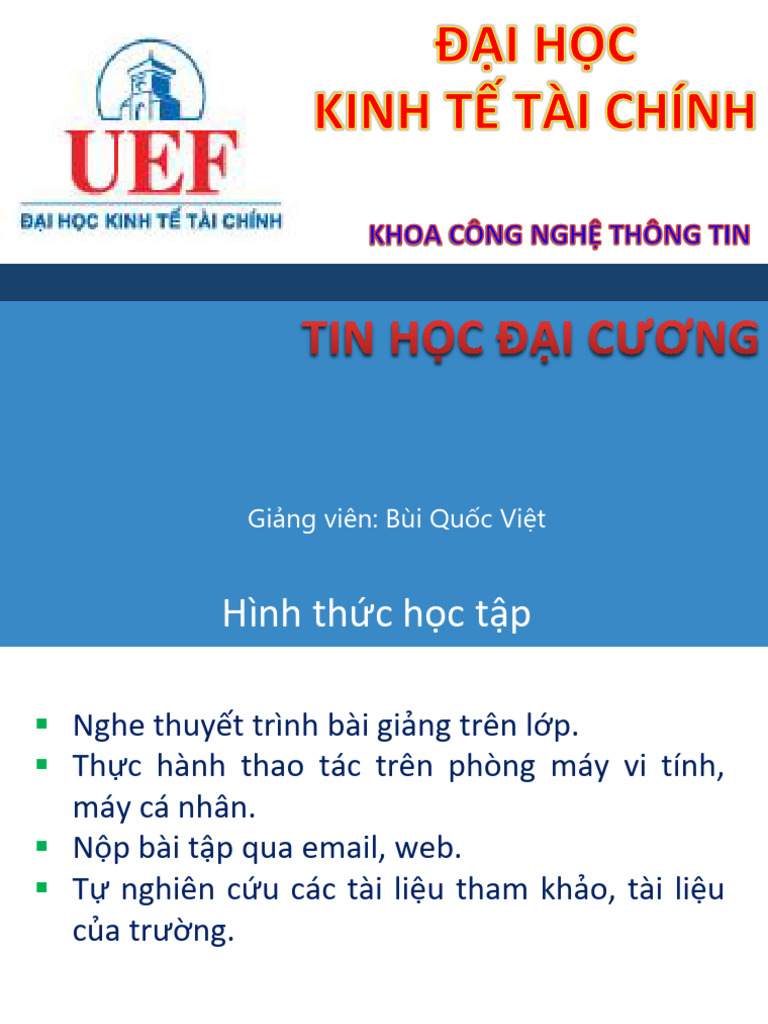 1 Baigiang GioiThieu THDC UEF | PDF