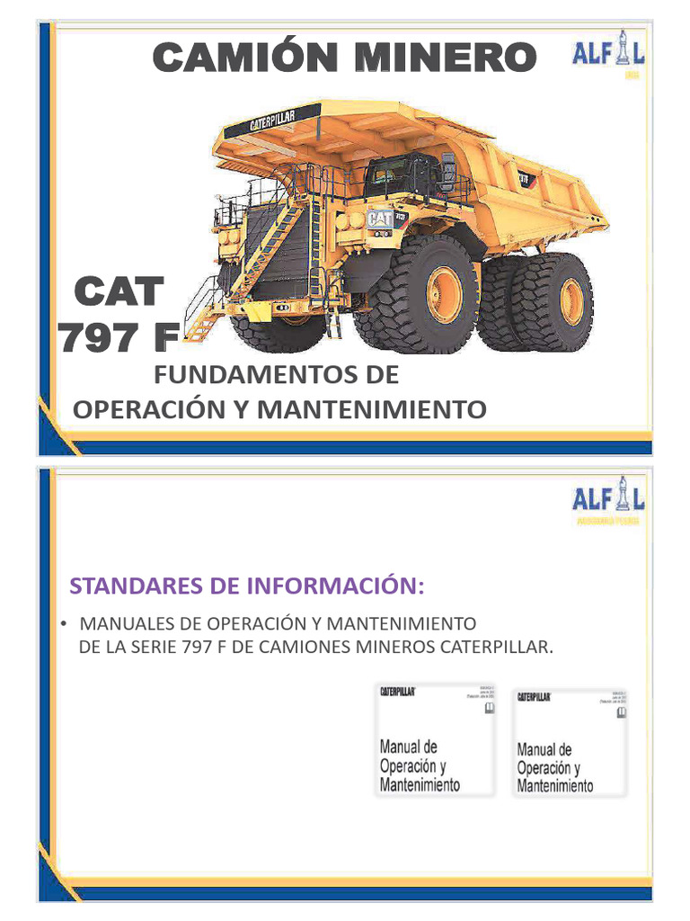 Diapositivas en PDF Seminario CAMION MINERO 797F CAT | PDF | Motores | Ingeniería mecánica