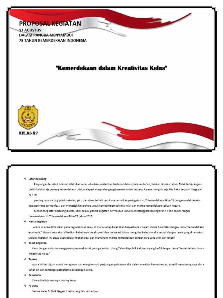 Contoh Proposal Pengajuan Dana | PDF