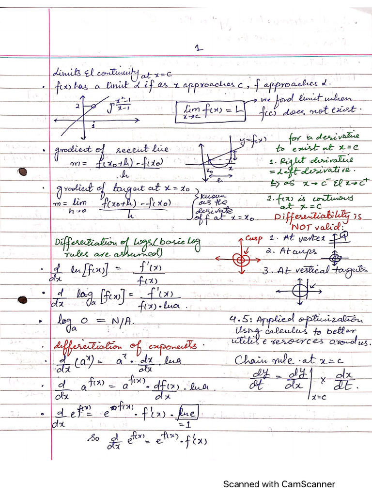 Cheat Sheet - Cal | PDF