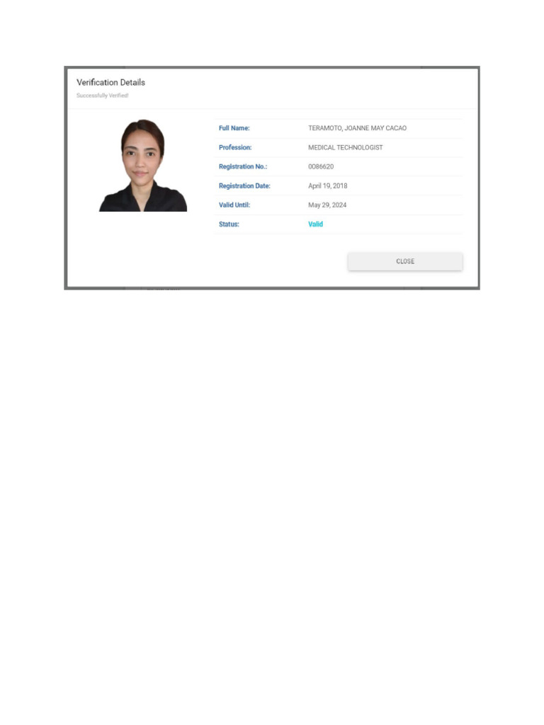 PRC Online Verification of License | PDF