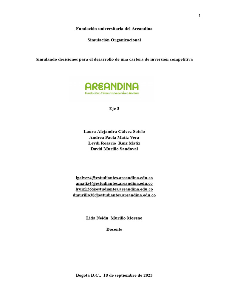 Eje 3 Simulacion | PDF