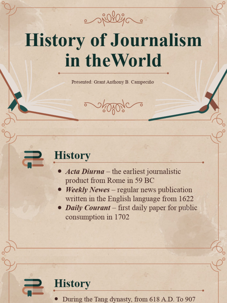 History of Journalism | PDF