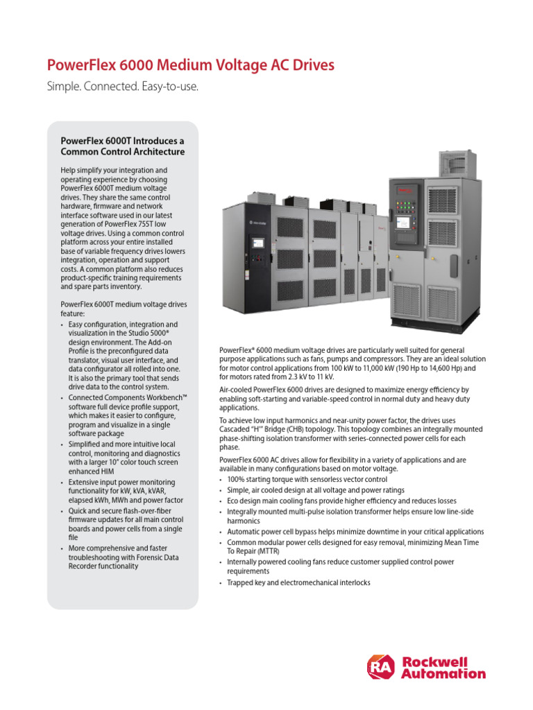 Powerflex 6000 Medium Voltage Ac Drives: Simple. Connected. Easy-To-Use ...