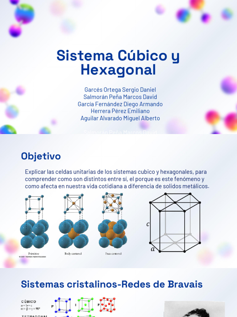 Sistema Cubico y Hexagonal Equipo 9 | PDF