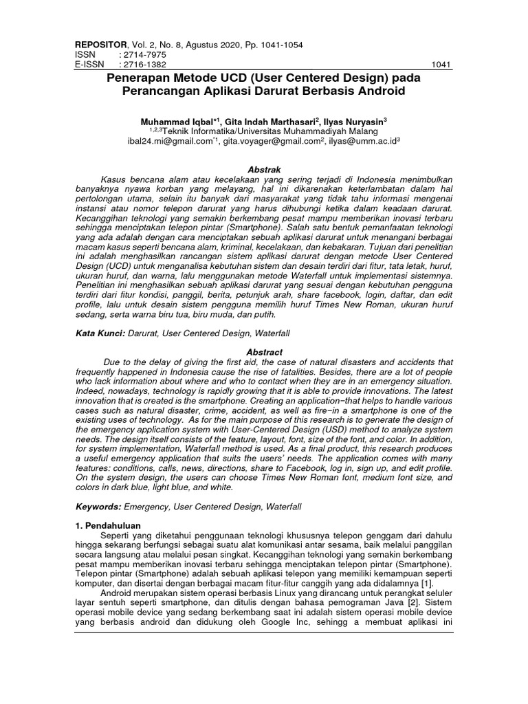 Penerapan Metode UCD User Centered Design Pada Per | PDF