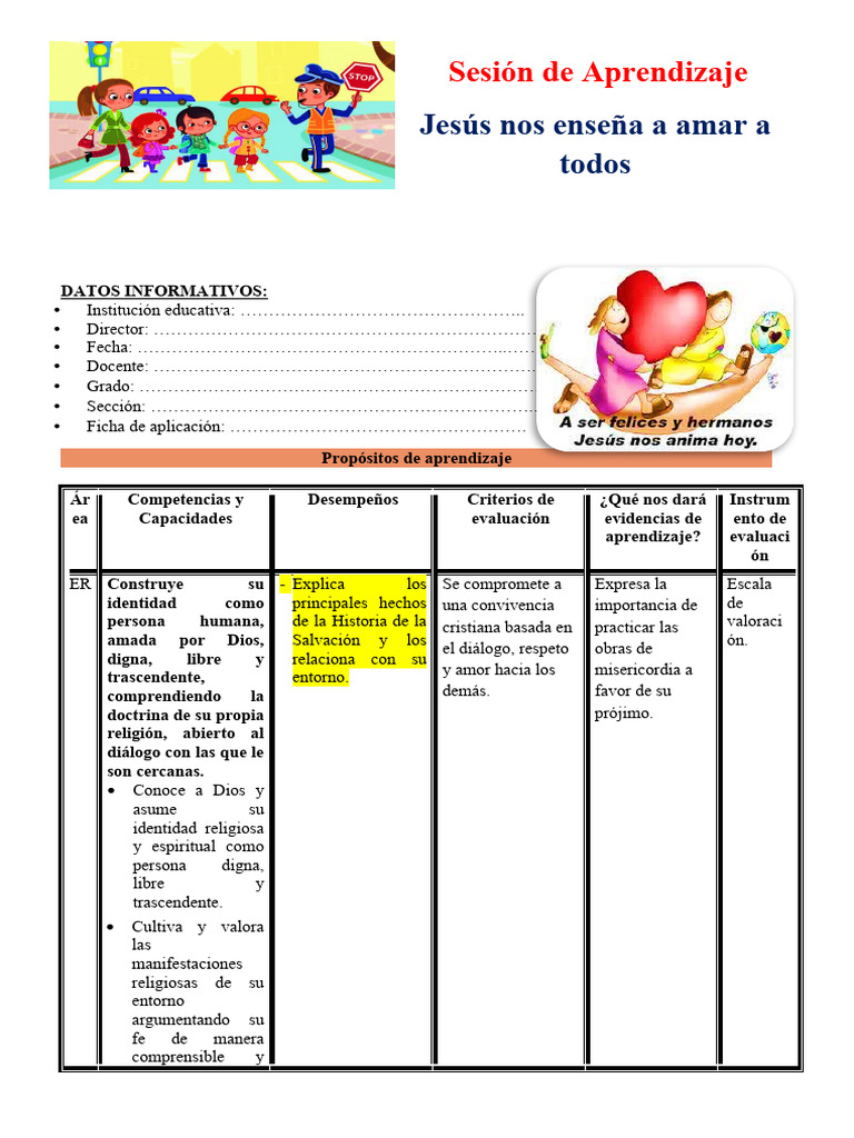 3° Sesión Día 2 Rel Jesús Nos Enseña A Amar A Todos Unidad 7 Semana 2 ...