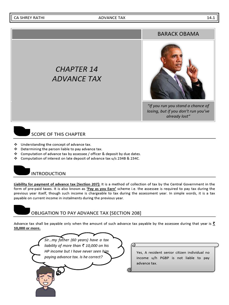 Advance Tax Guidelines and Computation | PDF