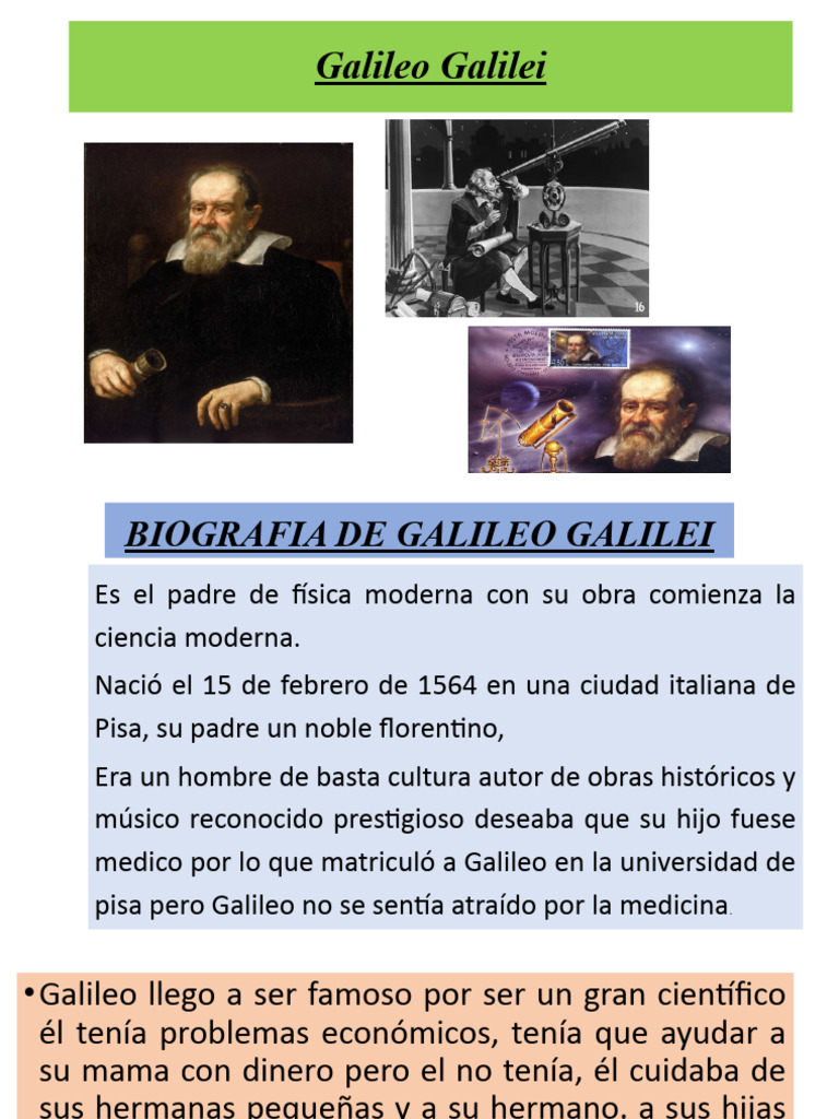 Biografia de Galileo Galilei | PDF Biografia de Galileo Galilei | PDF