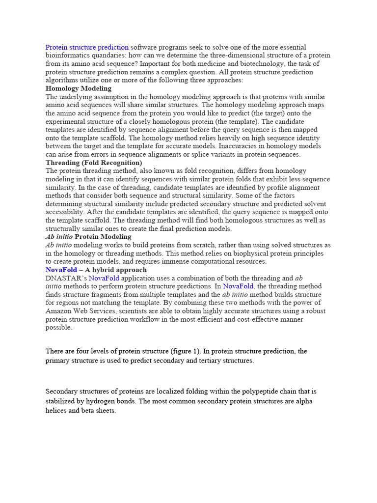 Protein Threading | PDF