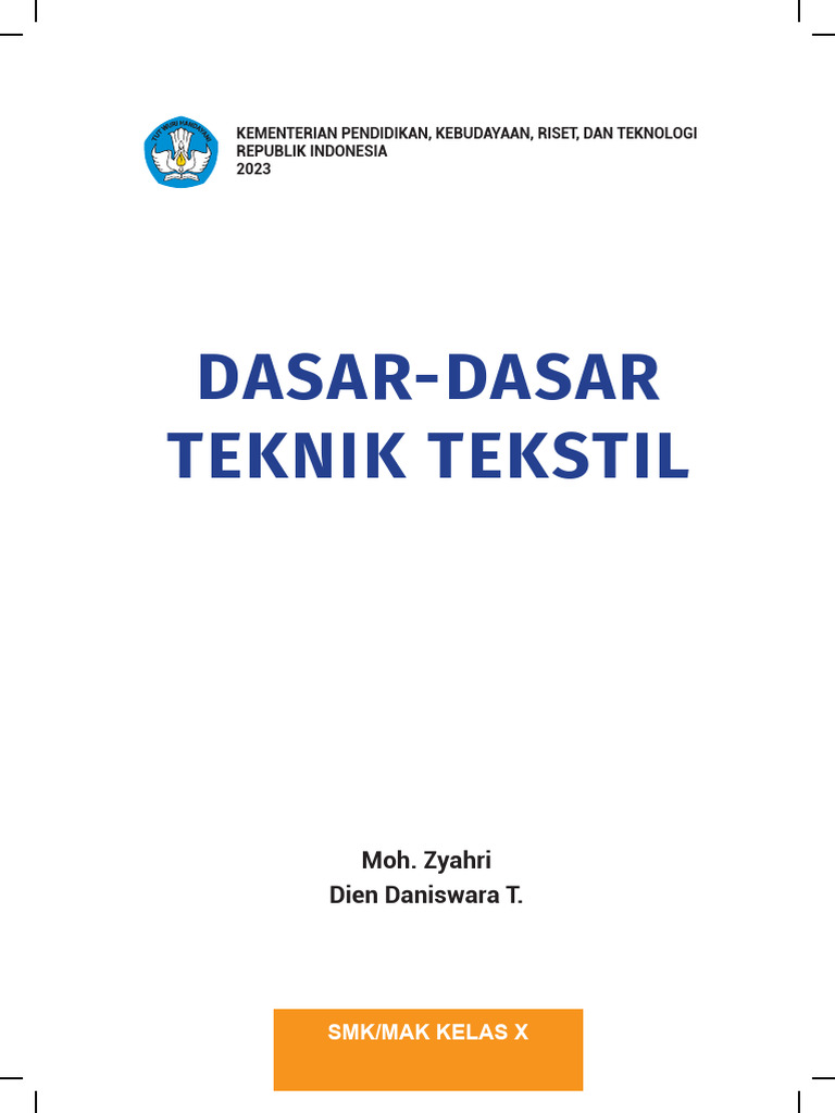 Dasar Teknik Teksil BS KLS X | PDF