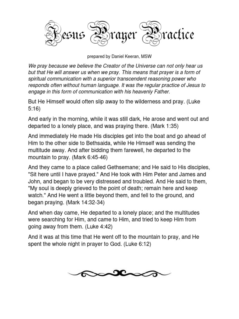 Jesus Prayer Practice | PDF