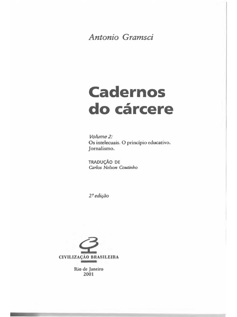 Cadernos Do Carcere Gramsci Pdf