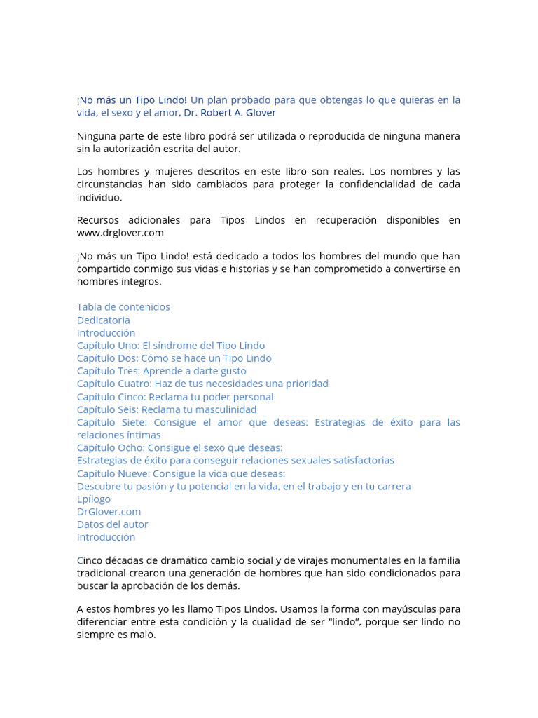 Robert Glover - Deja de Ser Chico Bueno | PDF | Adultos | Paradigma