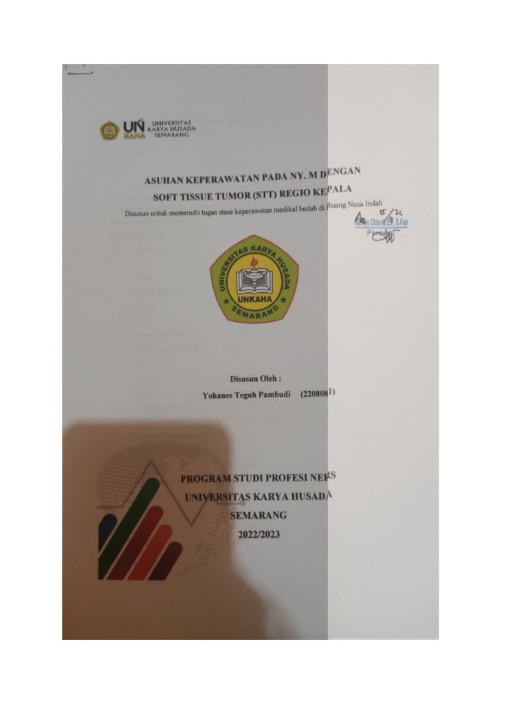 Ners25 - Yohanes Teguh Pambudi - 2208081 - KMB - Asuhan Keperawatan Pada Ny M STT Regio Kepala | PDF