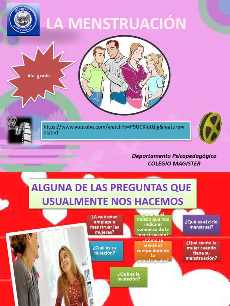 Presentación Menstruación y Poluciones Nocturnas 6 B | PDF