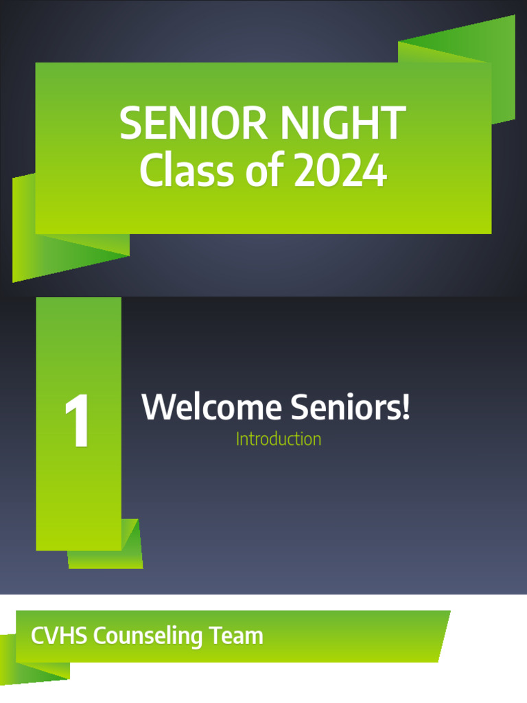 Senior Night Presentation | PDF | Student Financial Aid In The United ...