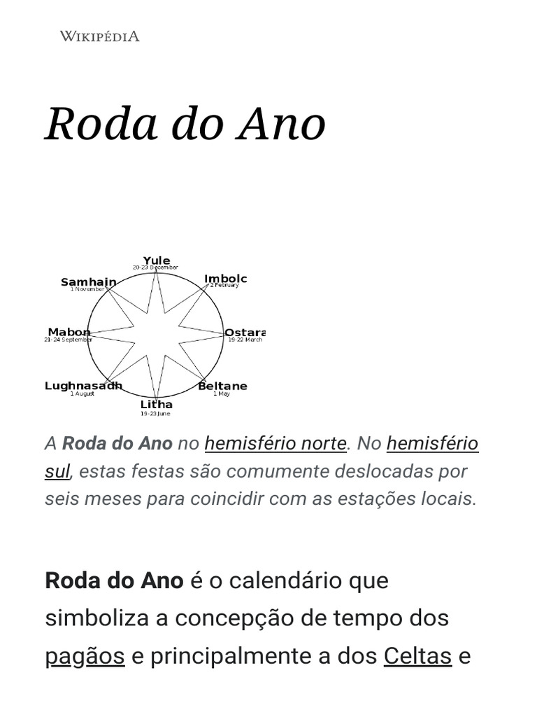 Roda Do Ano | PDF | História