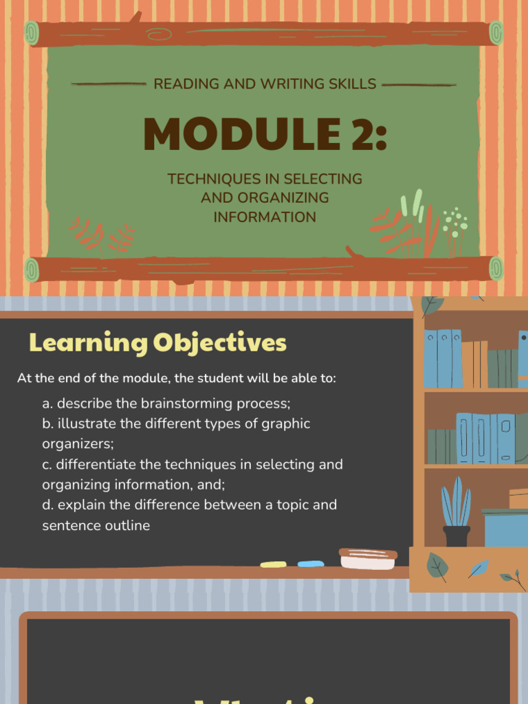 Techniques in Selecting and Organizing Information | PDF ...