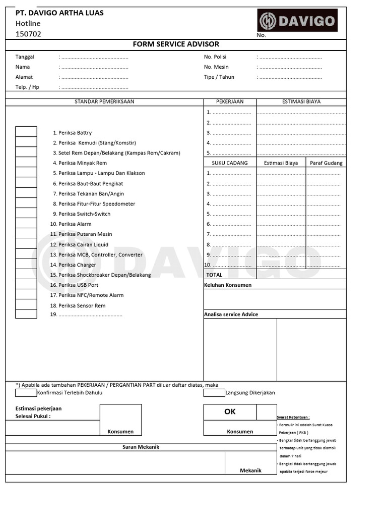 Form Kunjungan-1 | PDF