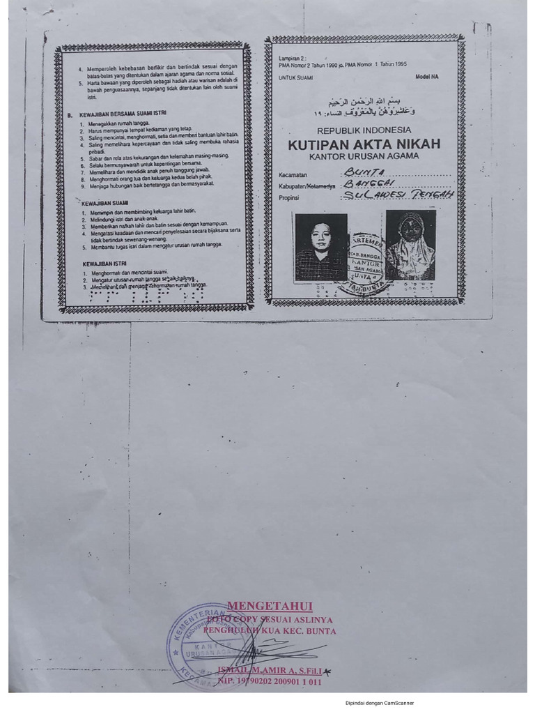 akta nikah | PDF