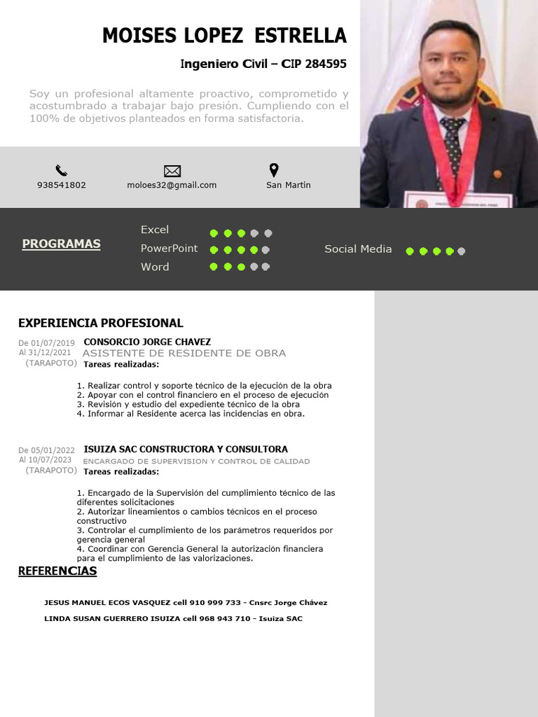 Ing. Moises Lopez Estrella | PDF