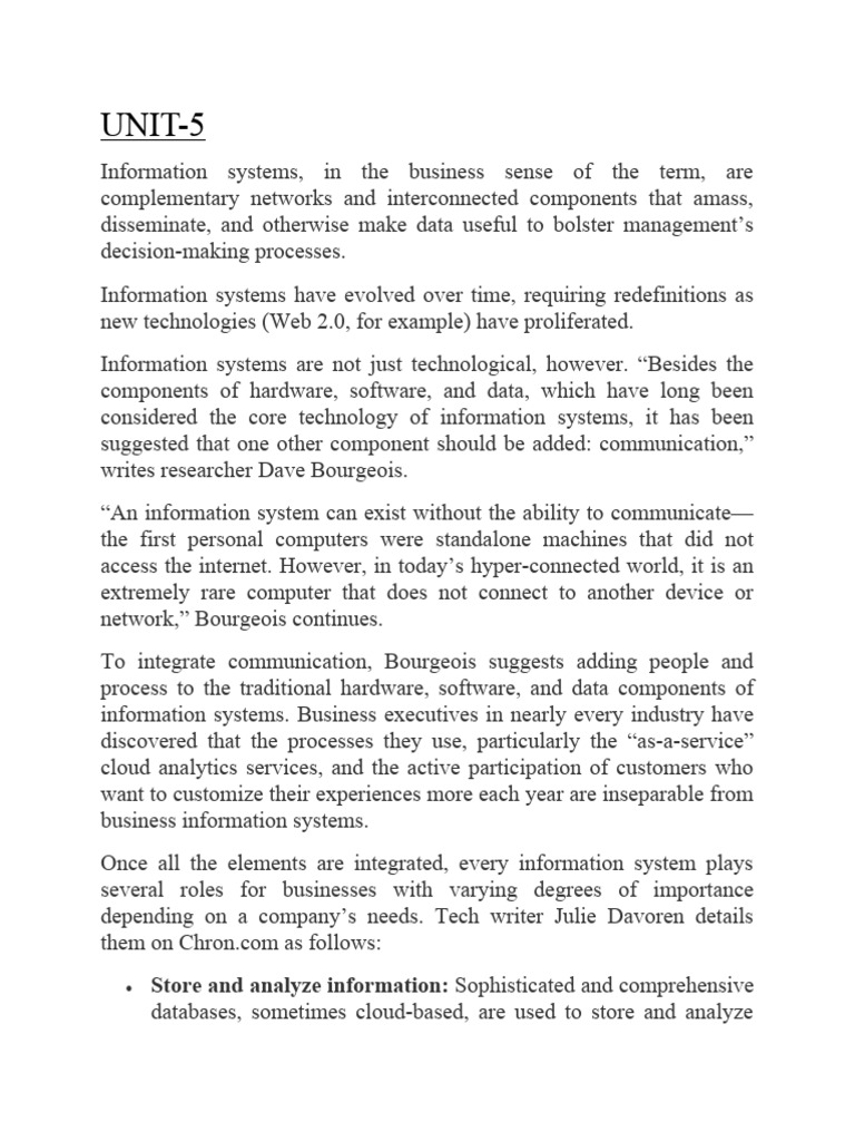 UNIT5 MBA Notes | PDF