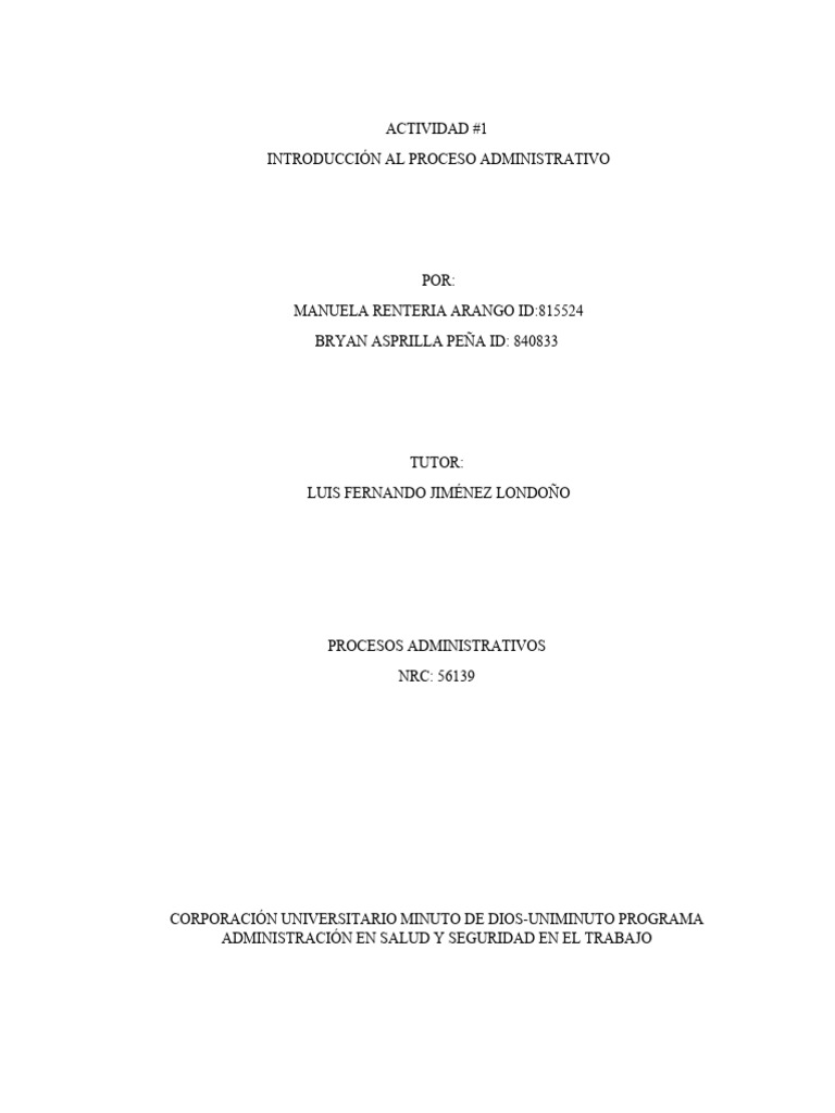 Activida #1 | PDF | Business