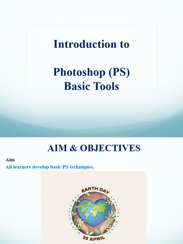 Introduction To PS Basic Tools | PDF | Adobe Photoshop | Communication ...