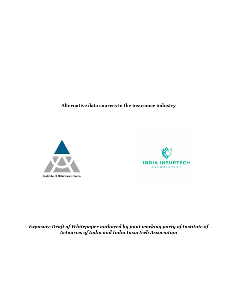 Alternate Data Sources V1.3-Final | PDF | Insurance | Geographic ...