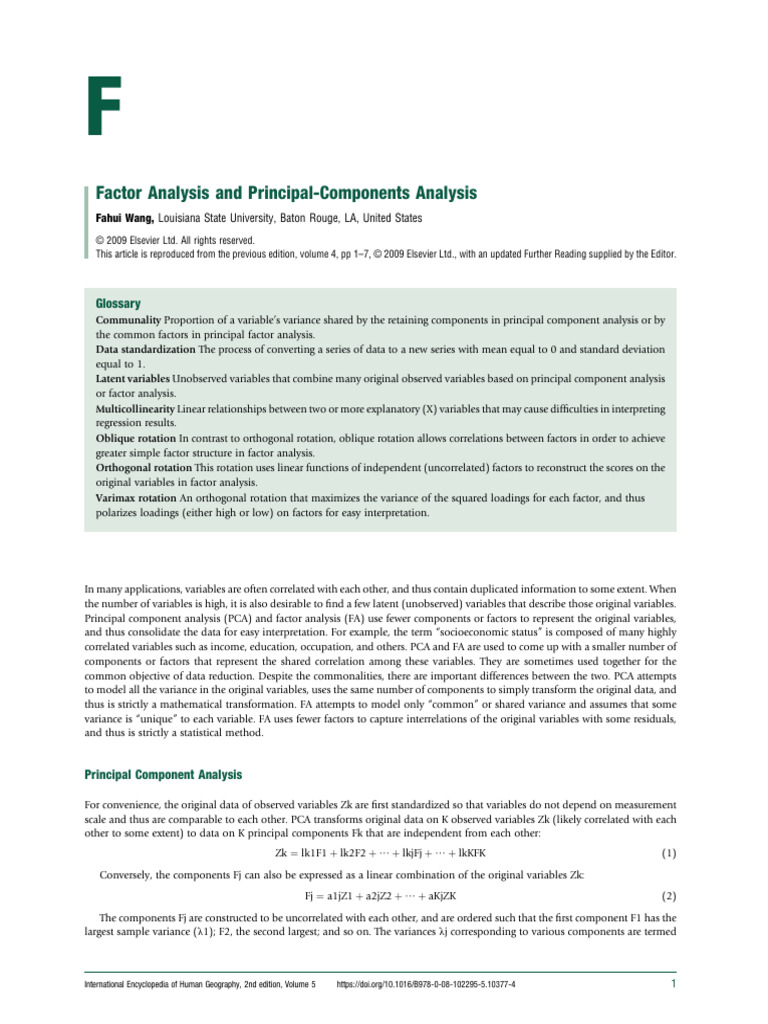 Factor Analysis and Principal-Components Analysis | PDF | Principal ... Factor Analysis and Principal-Components Analysis | PDF | Principal ...
