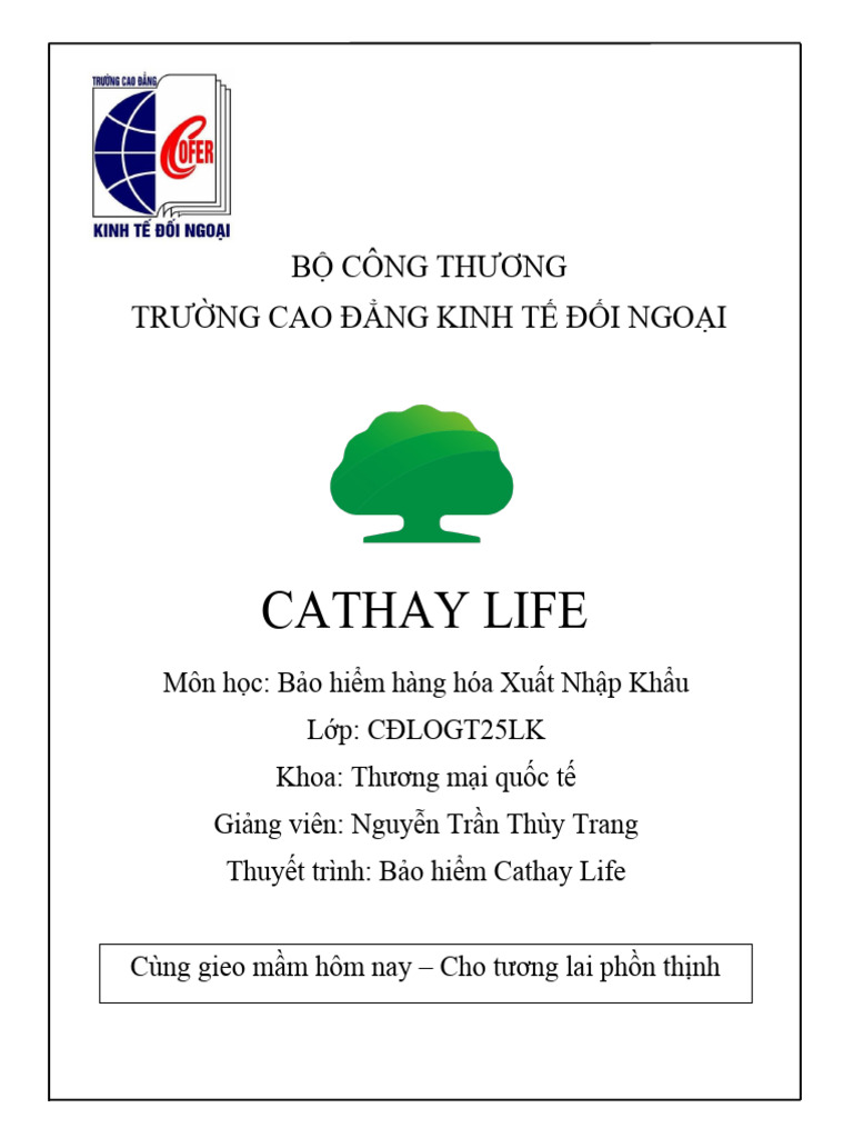 CATHAY LIFE Nhóm 5 | PDF