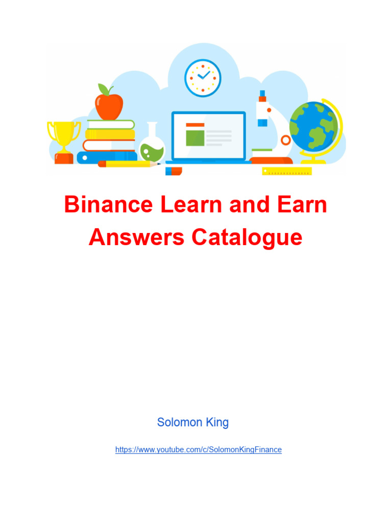 Binance Learn & Earn Quiz Answers Guide | PDF | Cryptocurrency ...