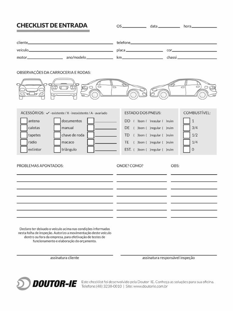 Check List Entrada | PDF