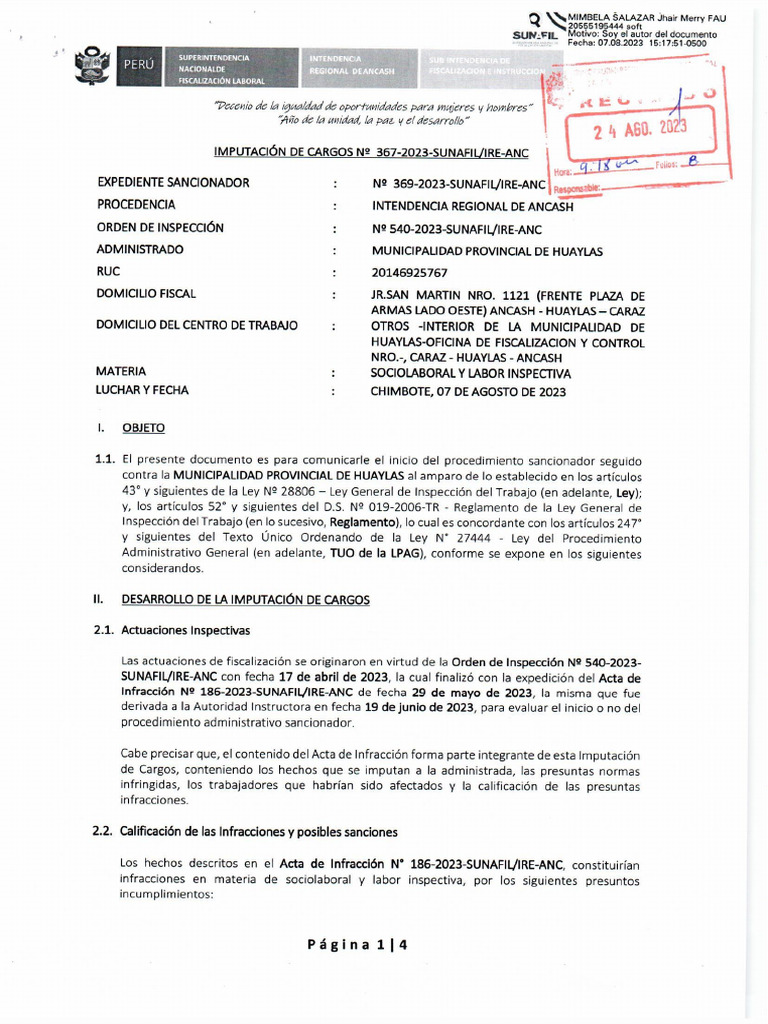 SUNAFIL Resolucion | PDF