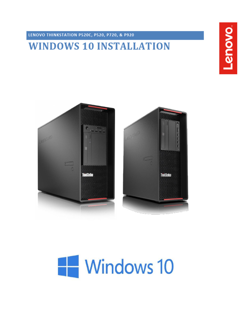 Windows 10 Installation Guide for Lenovo | PDF