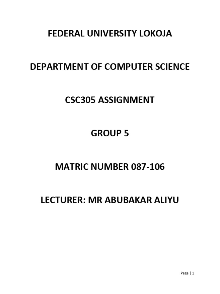 CSC305 ASSIGNMENT Final | PDF | Art
