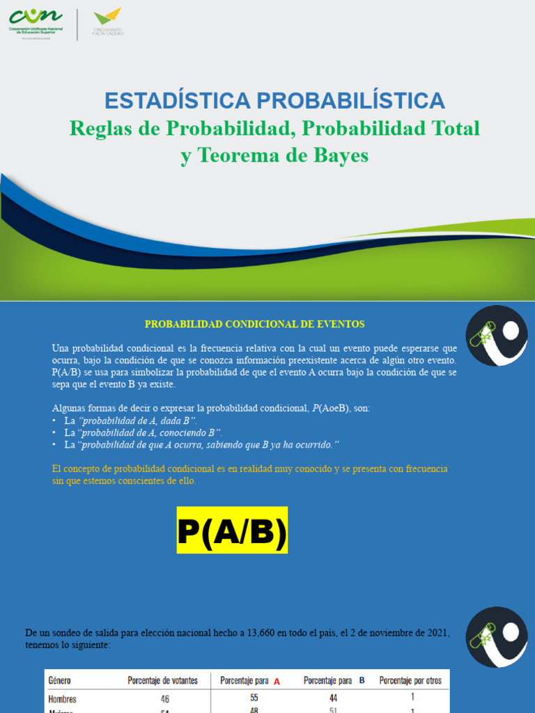 reglas de la probabilidad | PDF